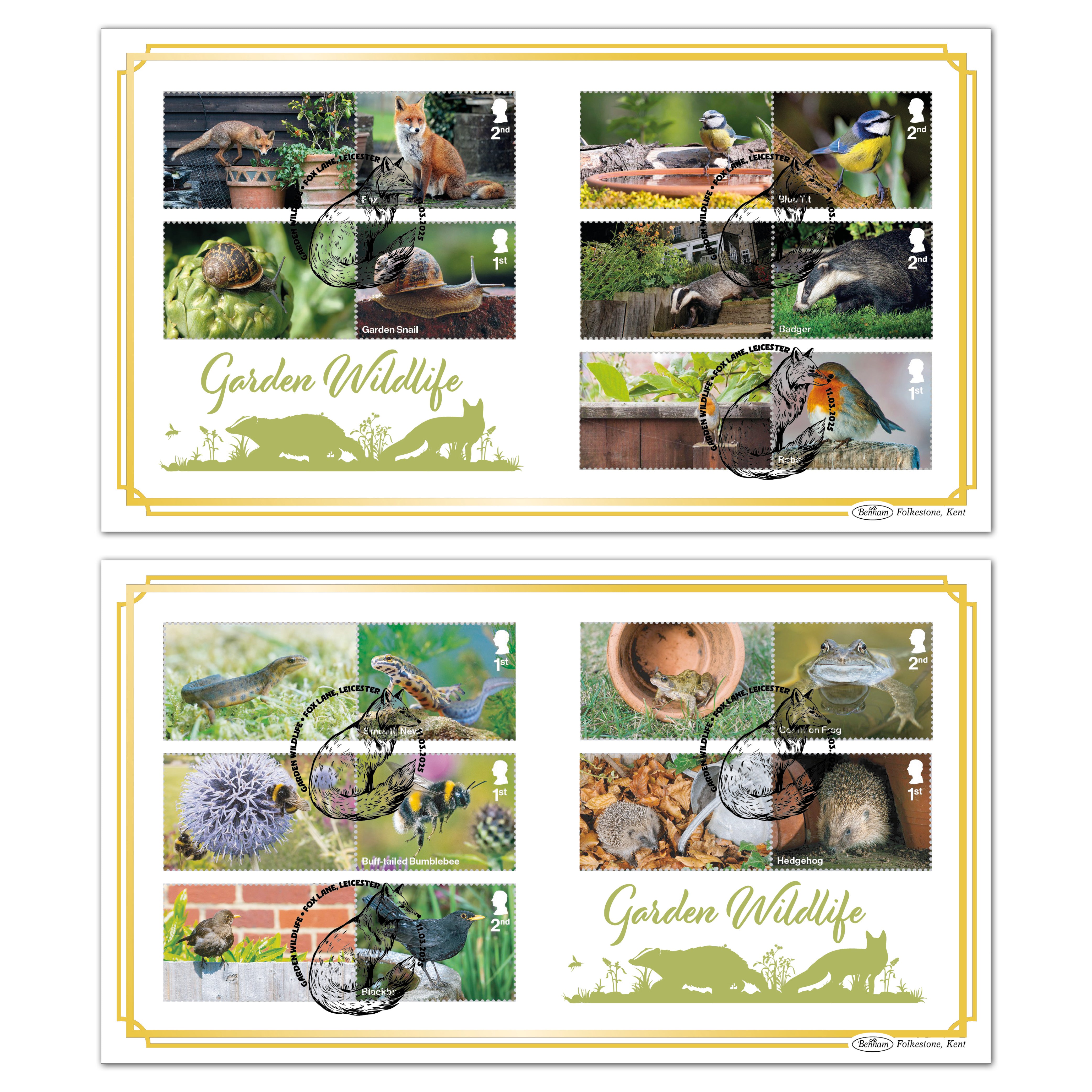 2025 Garden Wildlife Collector Sheet BLCS 5000 Pair of Covers