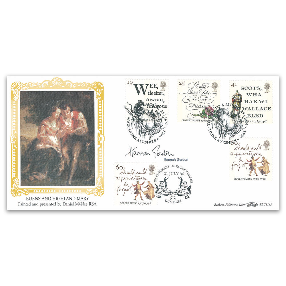 1996 Robert Burns BLCS - Mauchline - Signed by Hannah Gordon