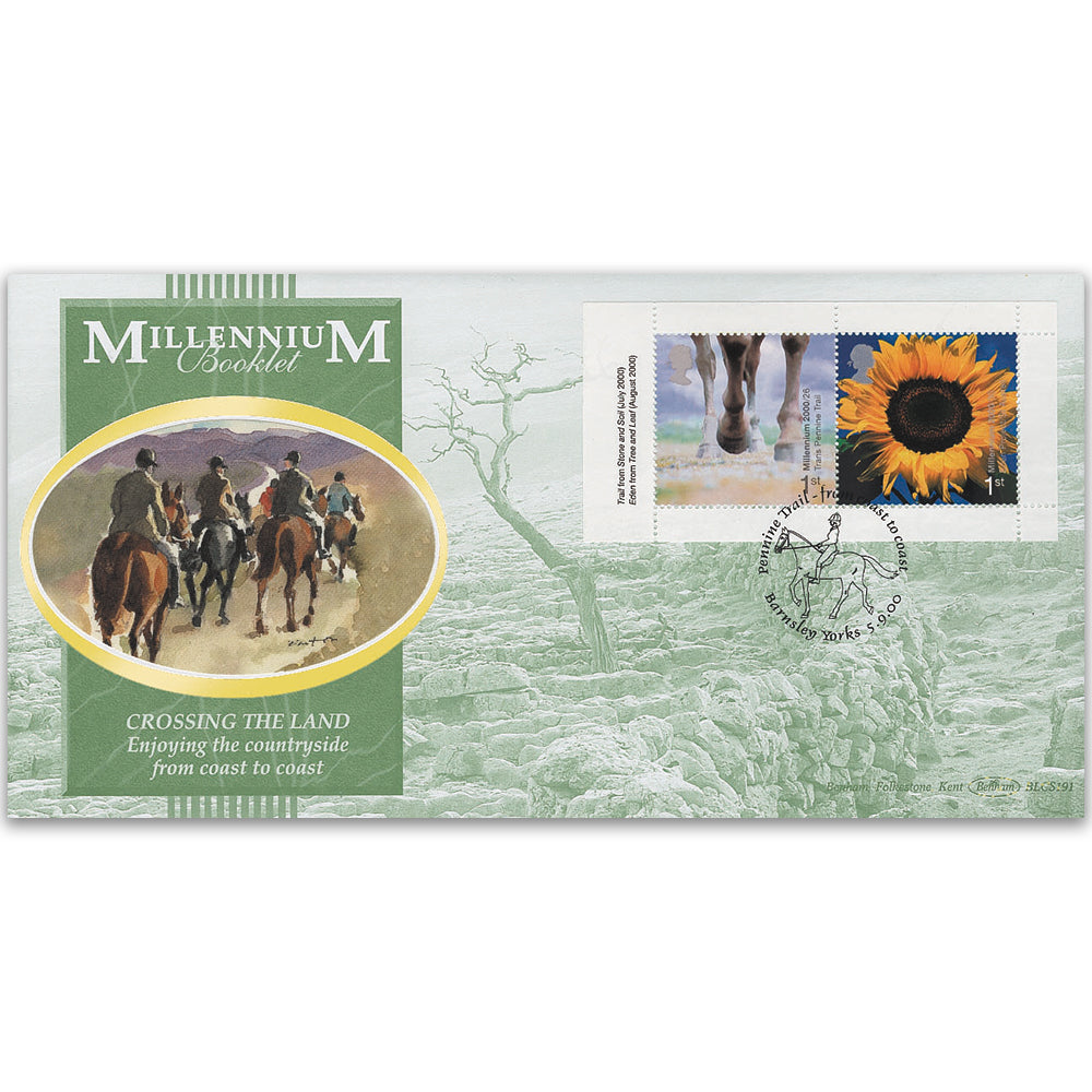 2000 Millennium Booklet 'Crossing the Land' 2 x 1st Class BLCS 5000