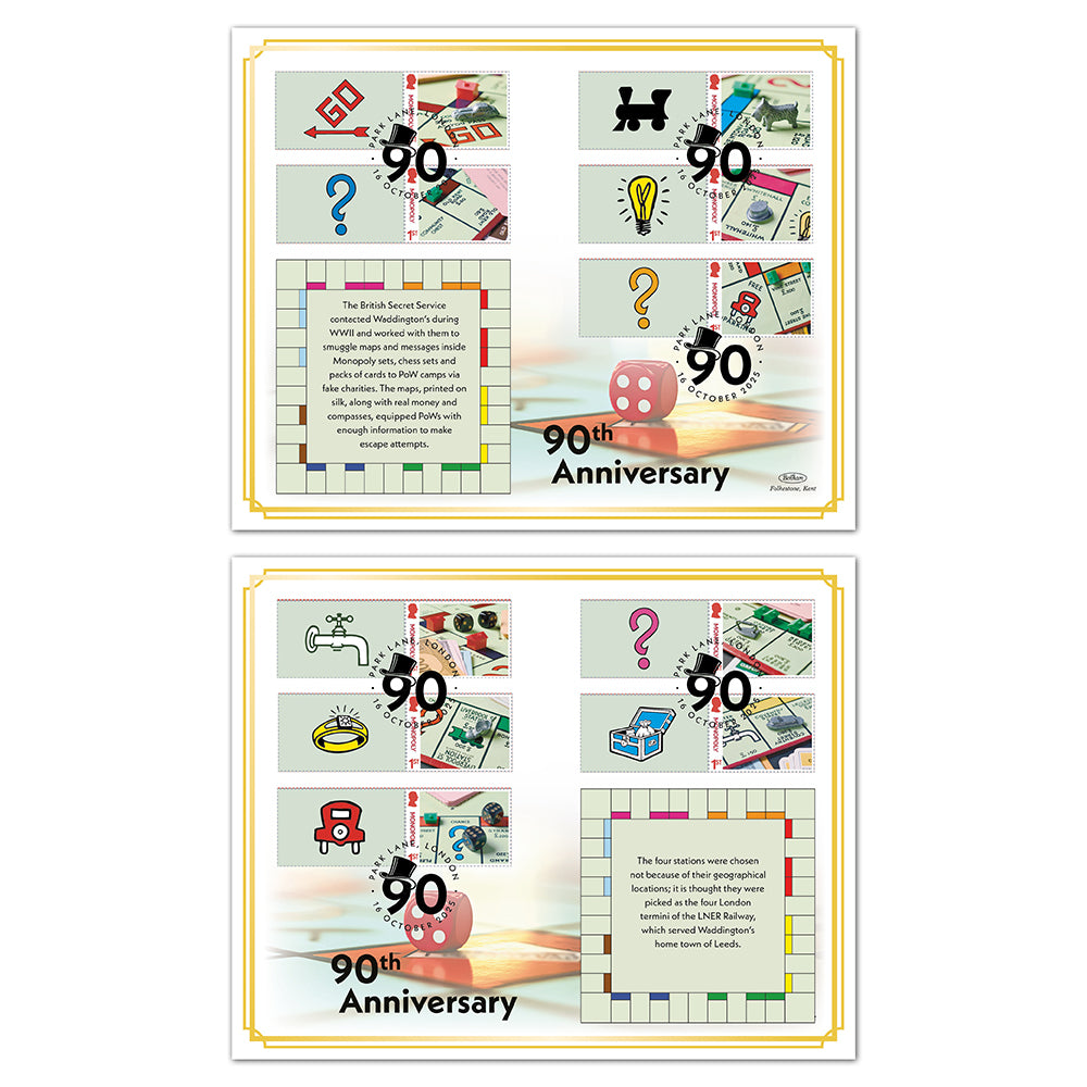 2025 Monopoly Collector Sheet BLCS 5000 Pair of Covers