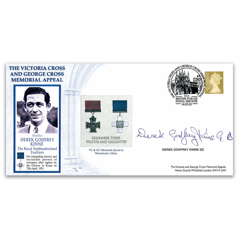 2003 Victoria & George Cross Memorial Appeal - Signed Derek Godfrey Ki