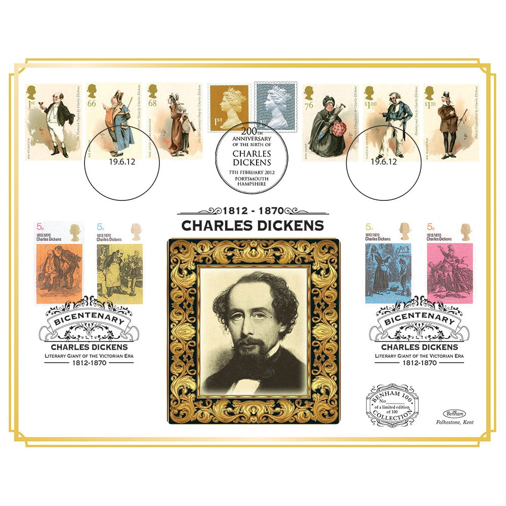 2012 Charles Dickens Bicentenary Benham 100 Cover