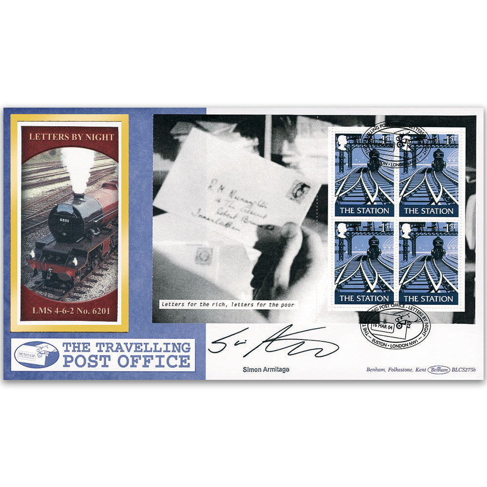 2004 Letters By Night TPO PSB BLCS - 4 x 1st Pane - Signed by Simon Ar