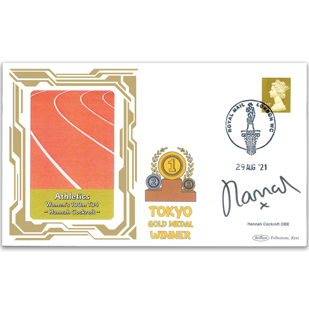 2020 Gold Medal Winners - Athletics - Women's 100m T34 - Signed Hannah