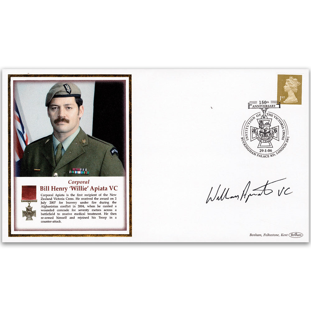 2006 Victoria Cross Recipient - Signed by Cpl. Bill Apiata VC (New Zea