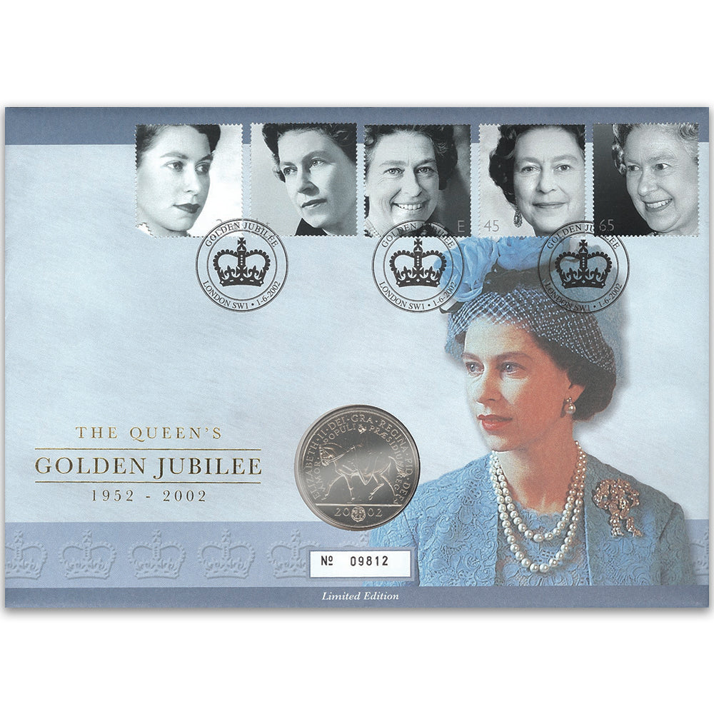2002 Queen Elizabeth II Golden Jubilee Coin Cover