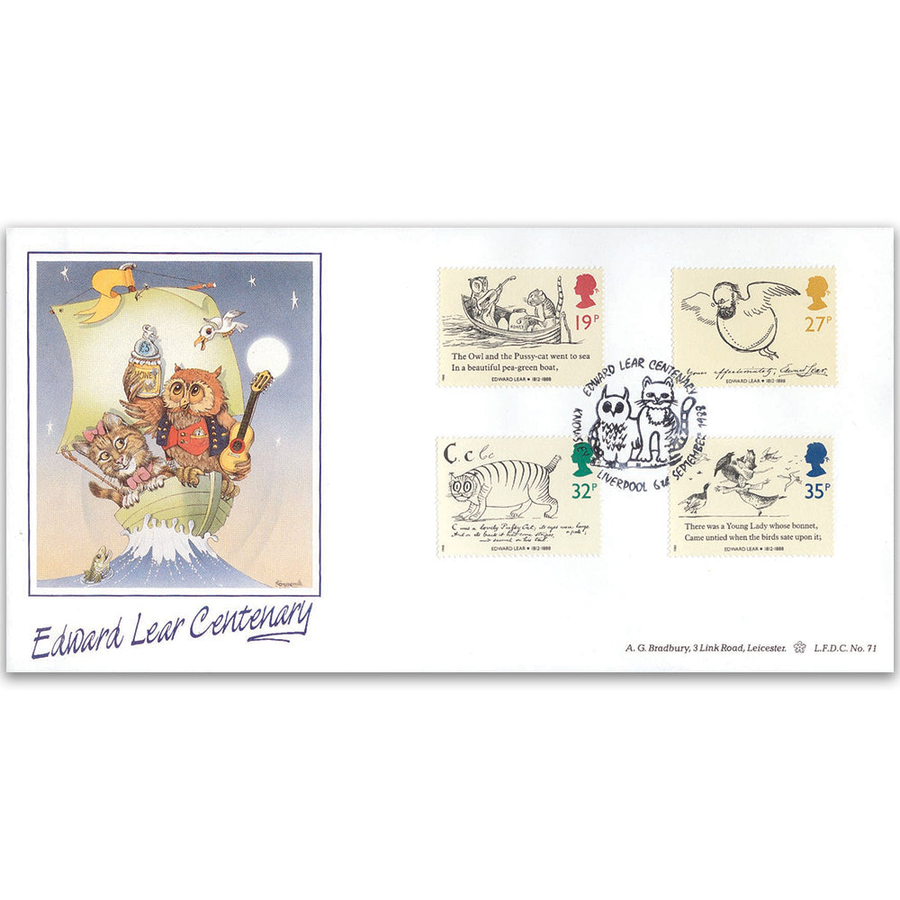 1988 Centenary of Edward Lear LFDC - Liverpool