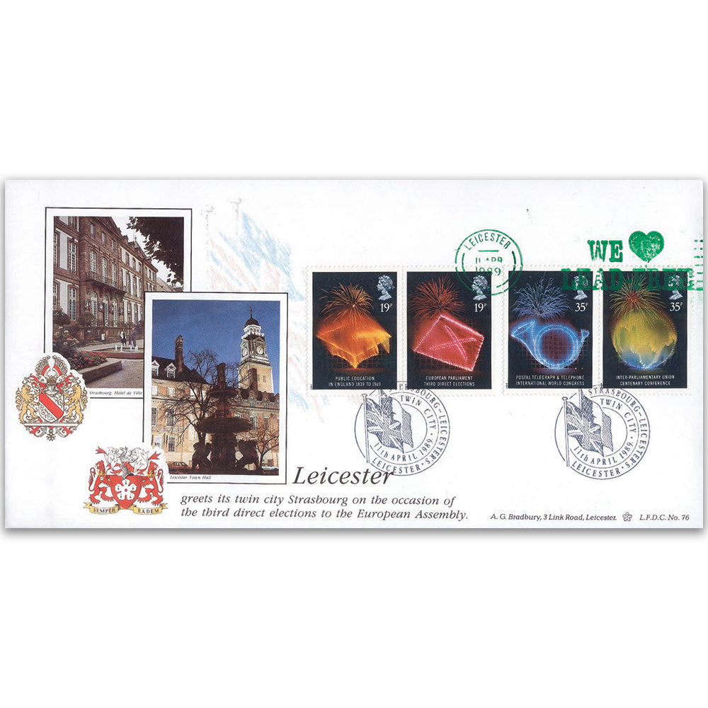 1989 Anniversaries LFDC - Leicester "We Love Lead Free" Slogan