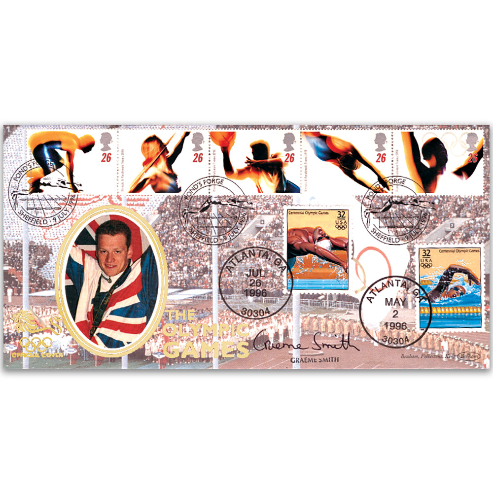 1996 Olympics - Doubled USA - Signed by Graeme Smith