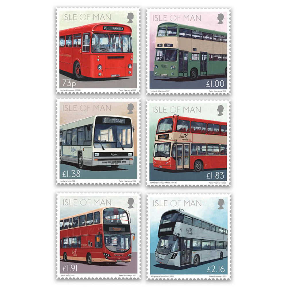 2022 Isle of Man Manx Buses Pt 4 6v Set