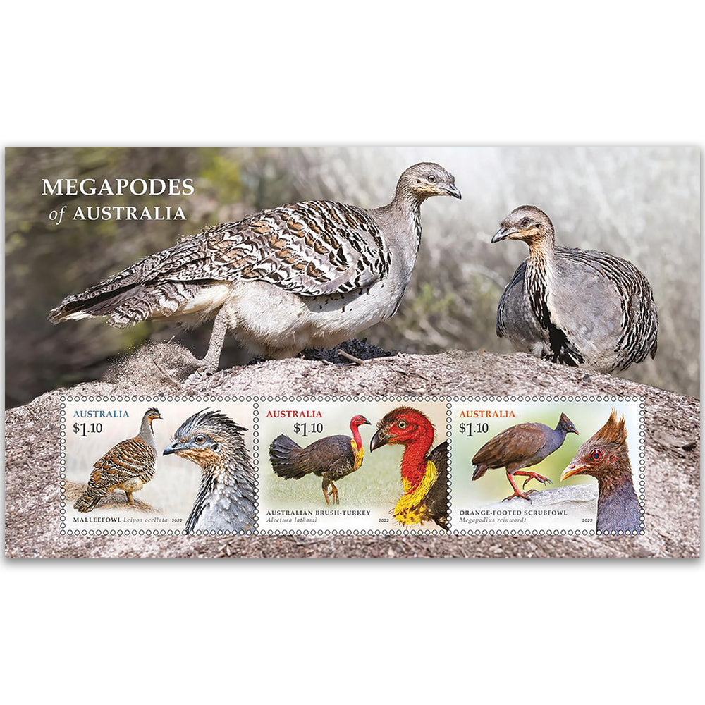 2022 Australia Megapodes of Australia 3v M/S