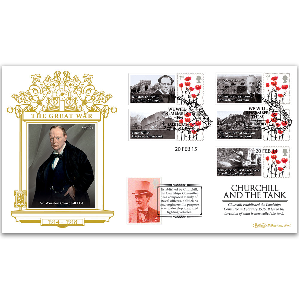 2015 WWI - Churchill and the Tank Special Gold Cover